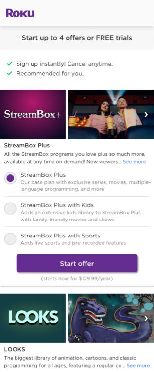 Instant Signup | Roku Developer