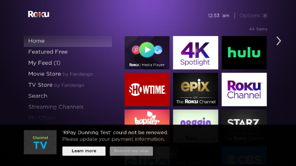 Enhanced Subscription Recovery | Roku Developer