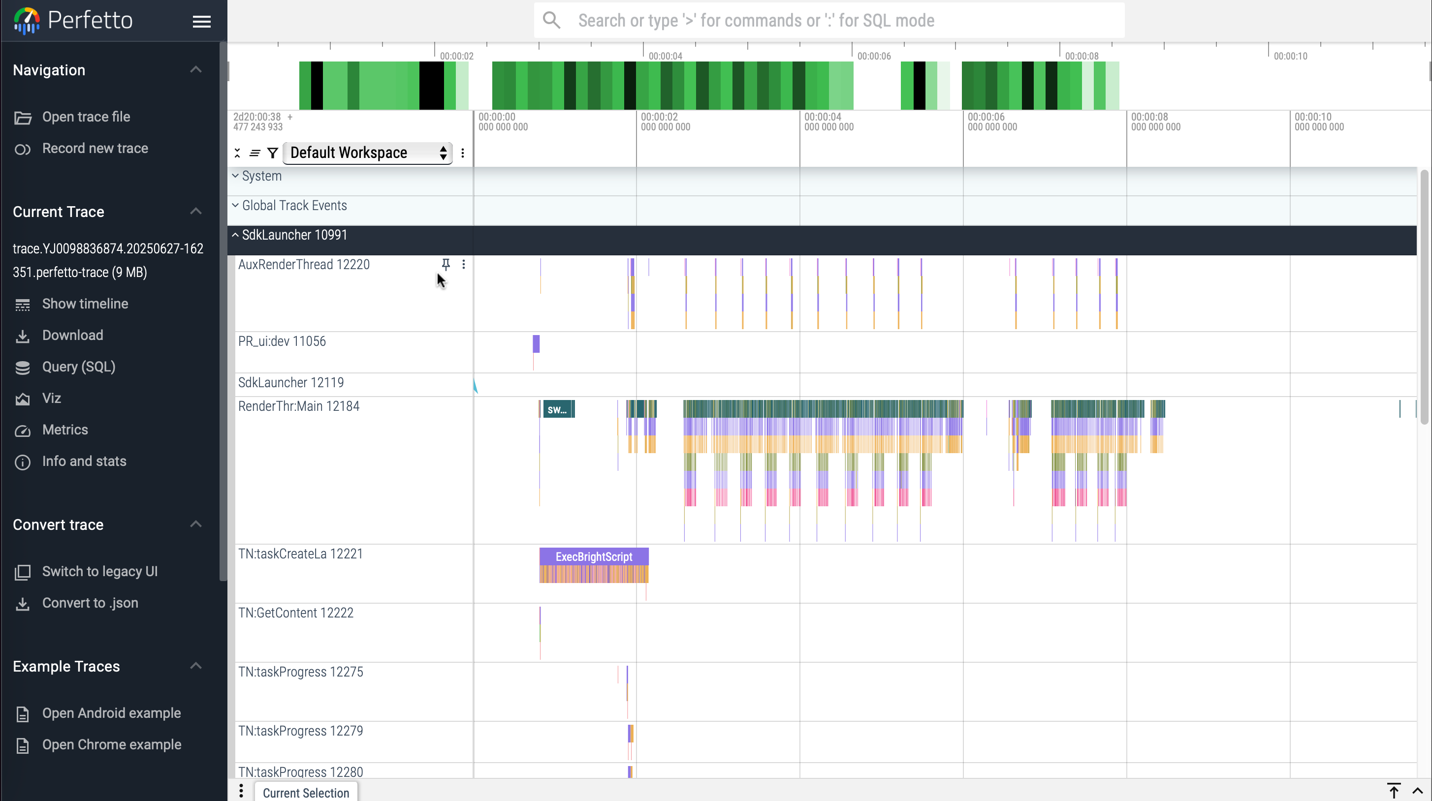 Roku app tracing (with Perfetto) | Roku Developer