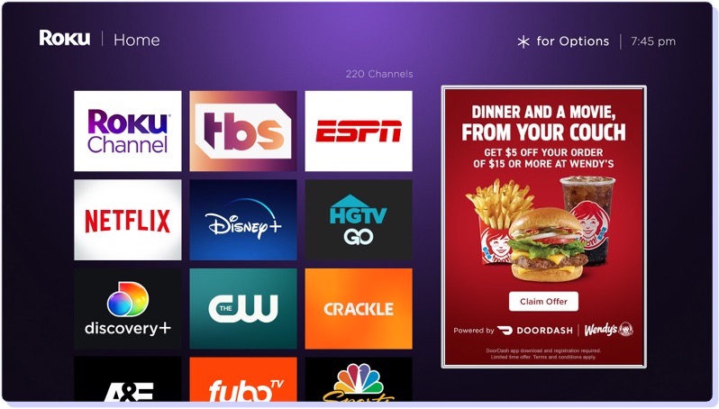 Wendy’s sizzles with Roku’s first-to-market DoorDash partnership