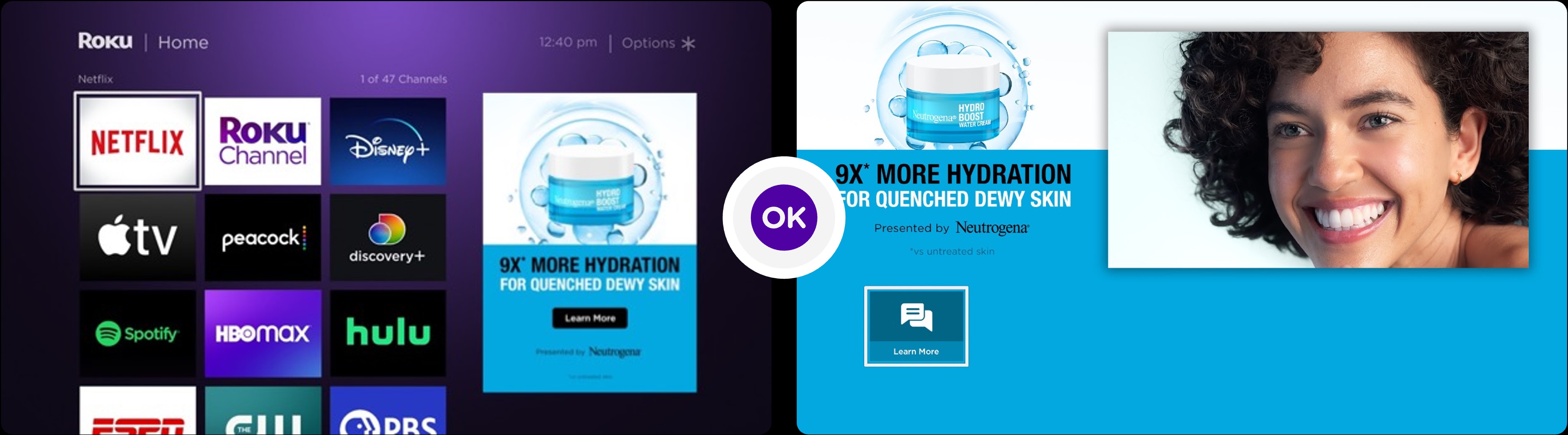 Neutrogena® unlocks exclusive reach by going beyond video on Roku