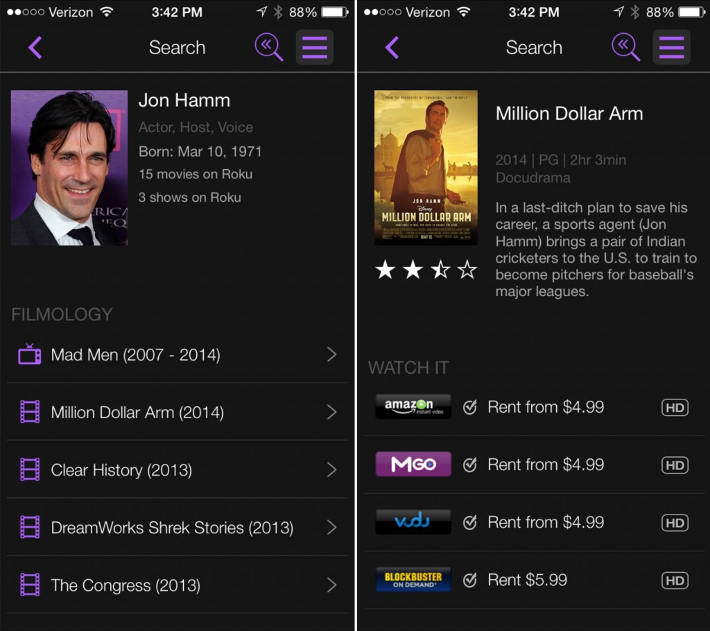 Control Roku TV with the free Roku mobile app for Android, iOS and Windows Phones