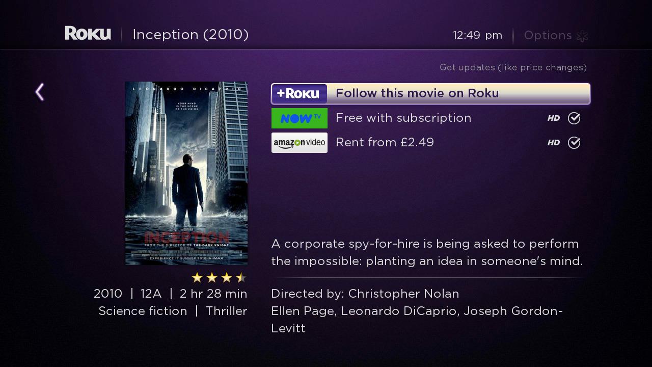 Roku UK: NOW TV added to Roku Search