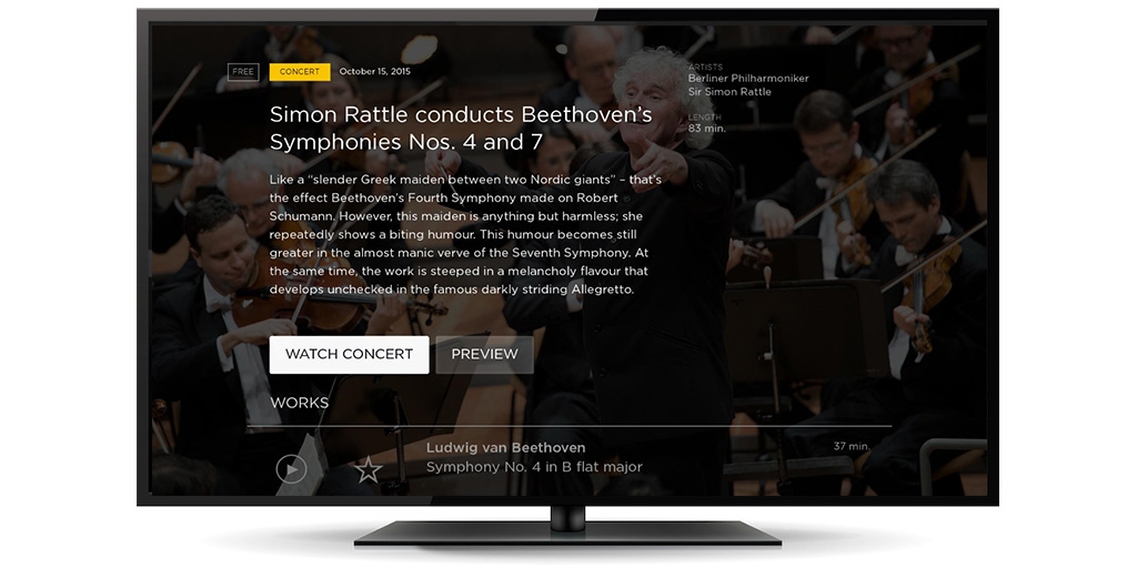 Digital Concert Hall, now available on Roku streaming devices globally!