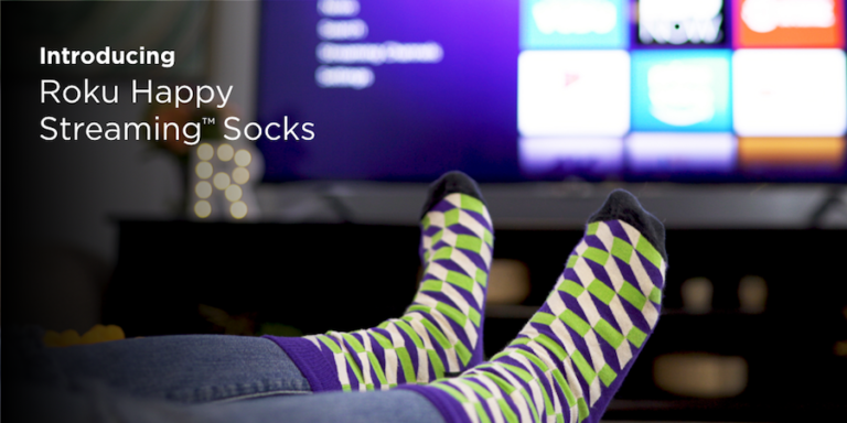 Introducing the Roku Happy Streaming™ Socks