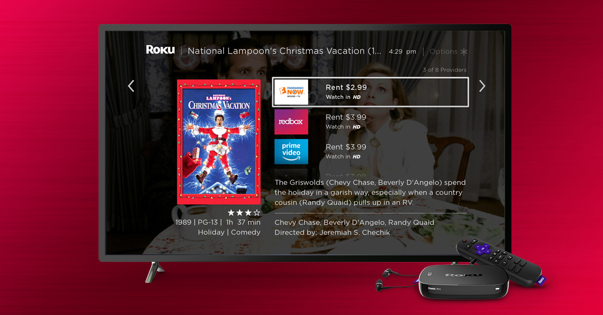 Find your holiday favorites with Roku Voice