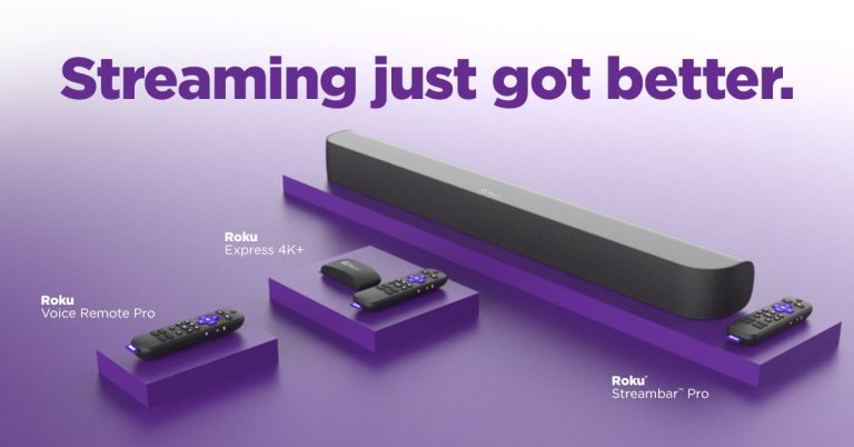 Introducing the new Roku Express 4K+ and Roku Voice Remote Pro