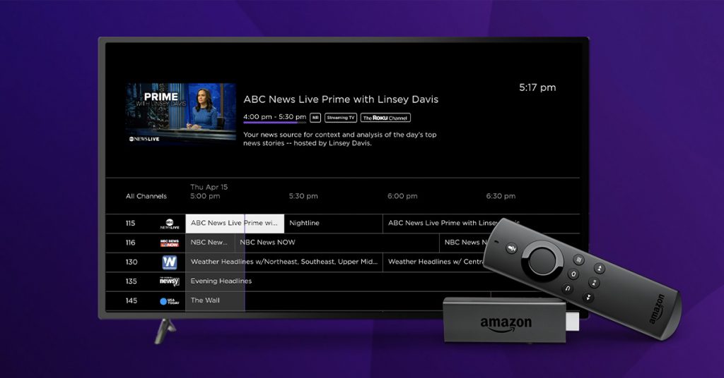 Live TV Channel Guide now available on Amazon Fire TV
