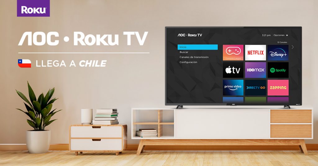 AOC Roku TV llega a Chile