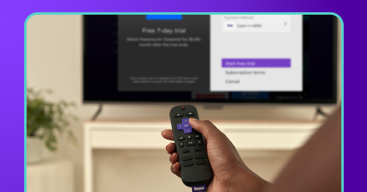 Within thumb’s reach: start subscriptions instantly on your TV