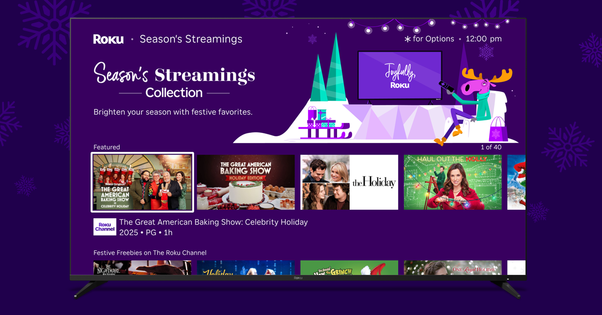 Roku has your holiday watchlist ready