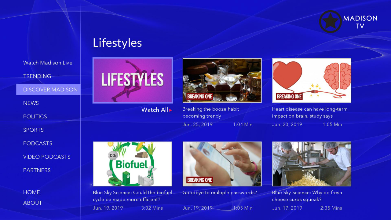 Madison TV | TV App | Roku Channel Store | Roku