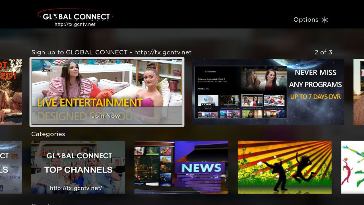 Global Connect Network(GCNTV) - Romanian TV Channels | TV App | Roku ...