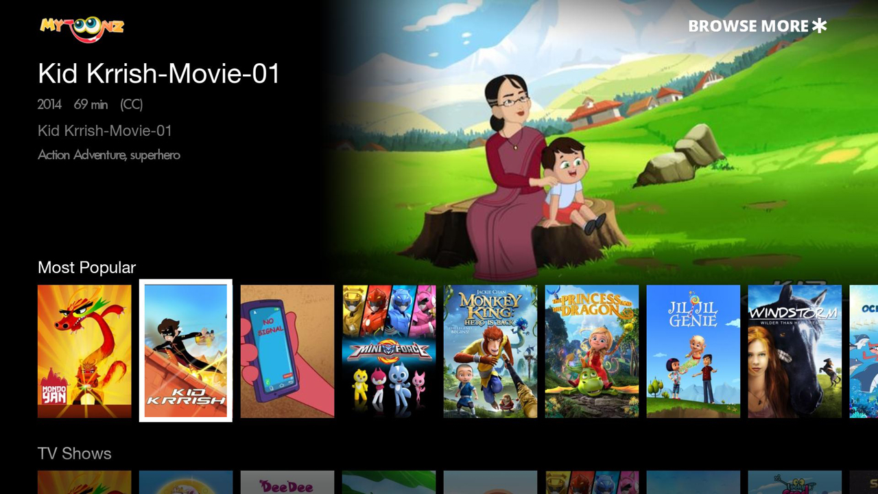 MyToonz | TV App | Roku Channel Store | Roku