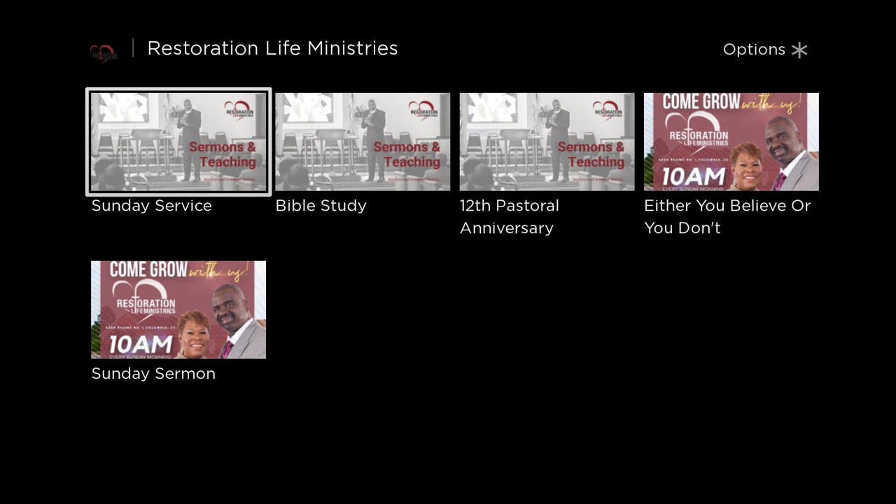 Restoration Life Ministries | TV App | Roku Channel Store | Roku