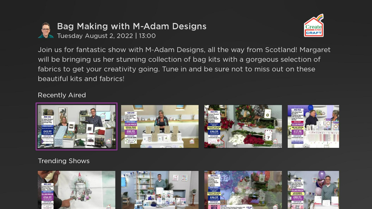 Create and Craft | TV app | Roku Channel Store | Roku