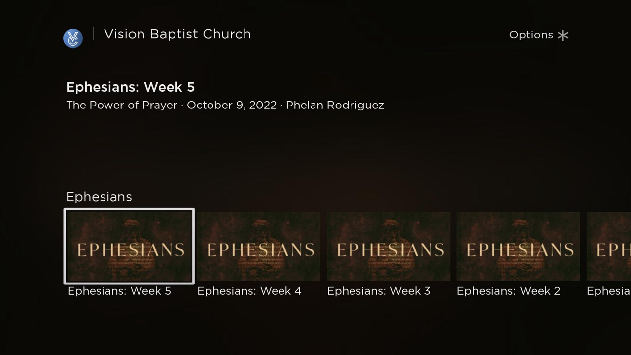 Vision Baptist Church | TV App | Roku Channel Store | Roku
