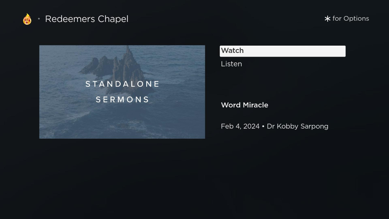Redeemers Chapel | TV App | Roku Channel Store | Roku