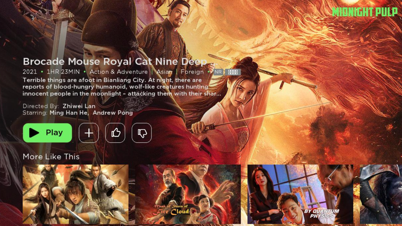 Midnight Pulp | TV App | Roku Channel Store | Roku