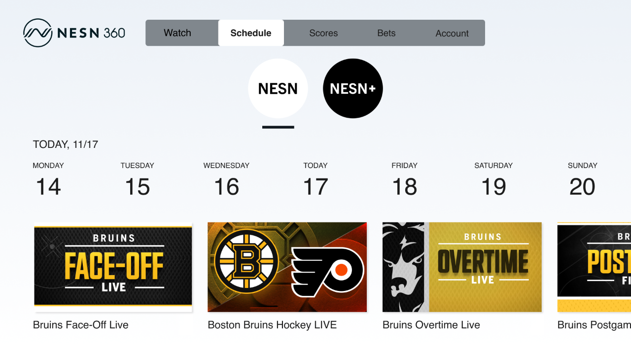 NESN 360 | TV App | Roku Channel Store | Roku