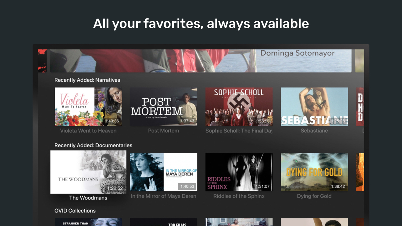 OVID | TV App | Roku Channel Store | Roku