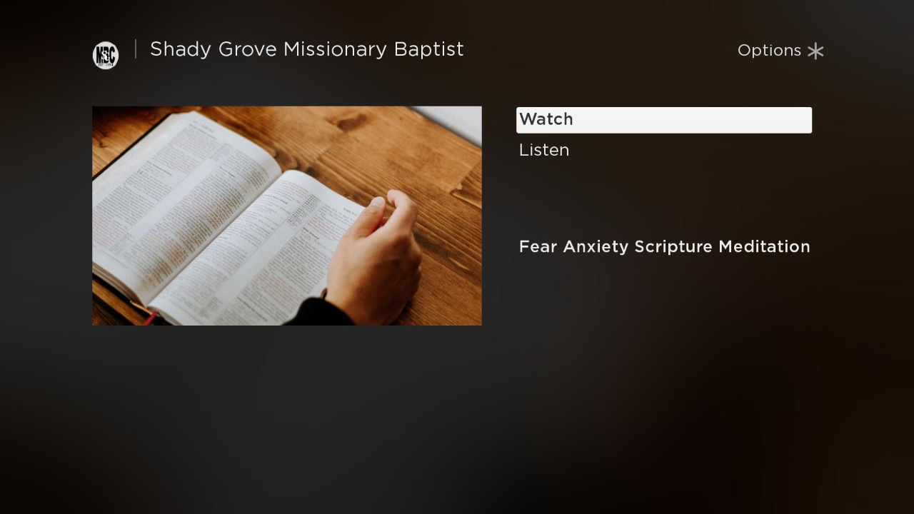 Shady Grove Missionary Baptist | TV App | Roku Channel Store | Roku