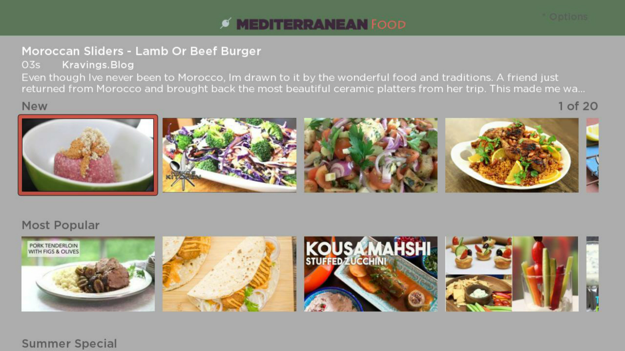 Mediterranean Food by iFood.tv | TV App | Roku Channel Store | Roku