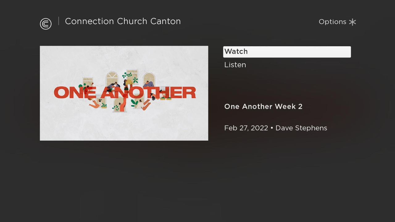 Connection Church Canton | TV App | Roku Channel Store | Roku
