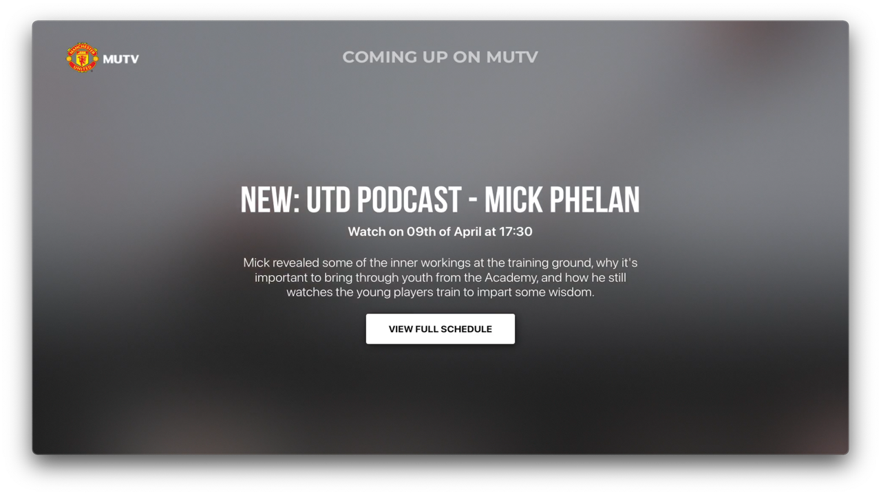 MUTV - Manchester United TV | TV App | Roku Channel Store | Roku