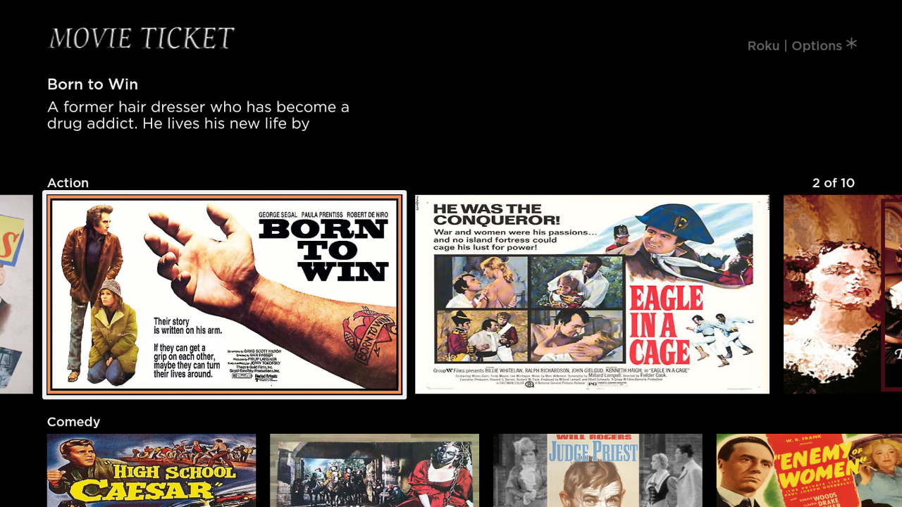 Movie Ticket | TV App | Roku Channel Store | Roku