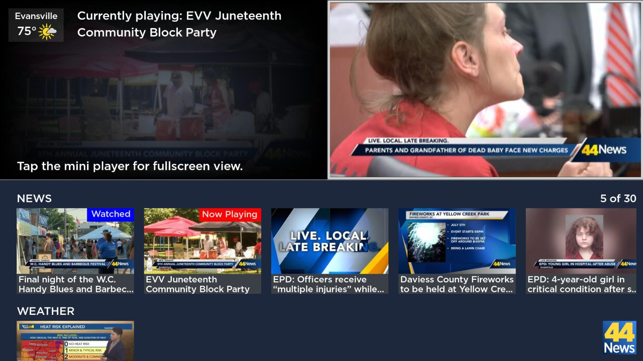 44News - WEVV | TV App | Roku Channel Store | Roku