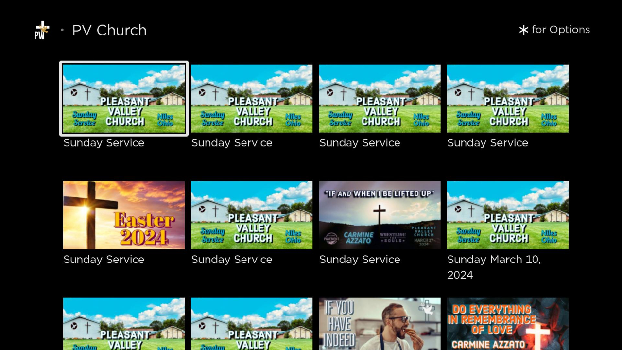 PV Church | TV App | Roku Channel Store | Roku