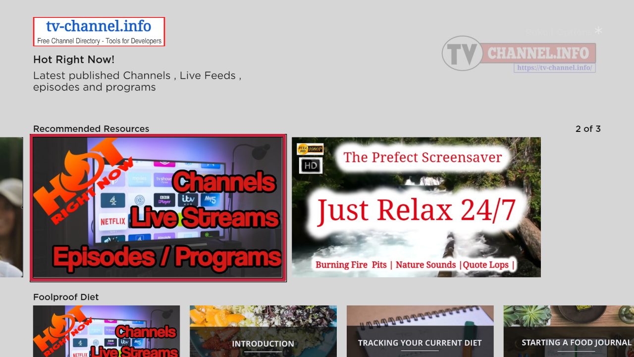 Foolproof Diet | Roku Channel Store | Roku