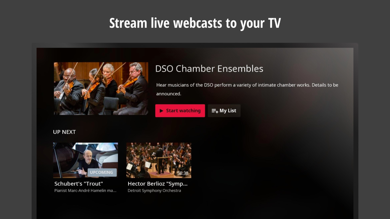DSO Live from Orchestra Hall | TV App | Roku Channel Store | Roku