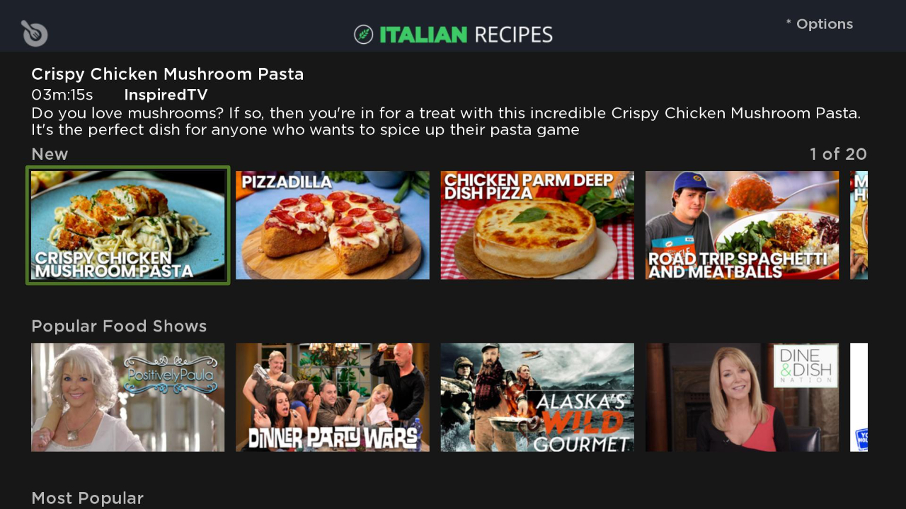 Italian Recipes by iFood.tv | TV App | Roku Channel Store | Roku