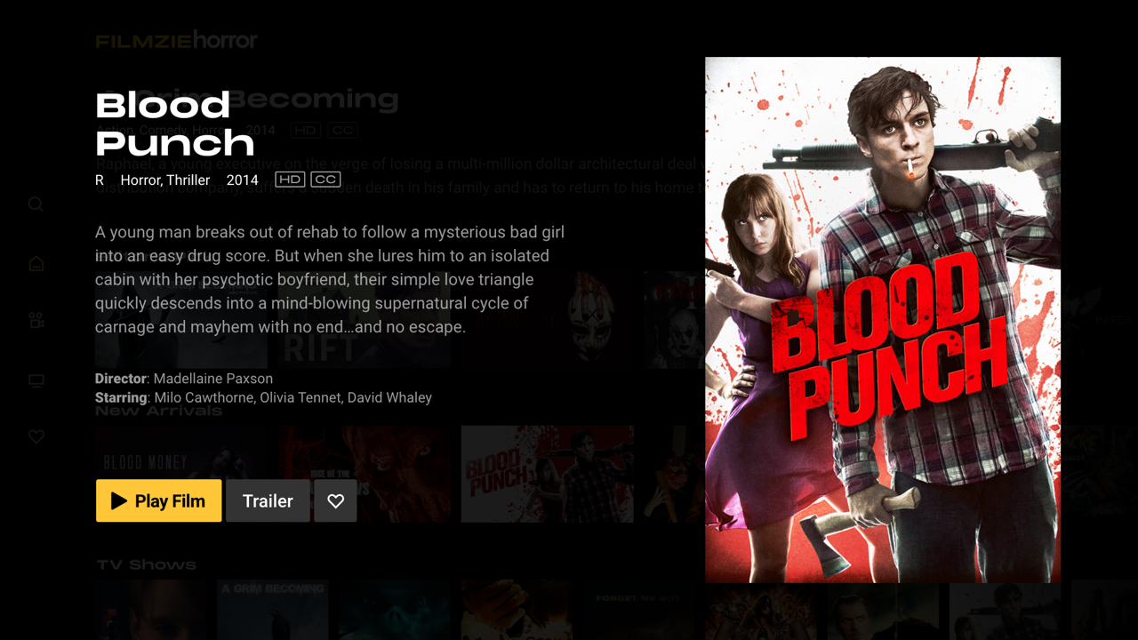 Filmzie Horror | TV App | Roku Channel Store | Roku