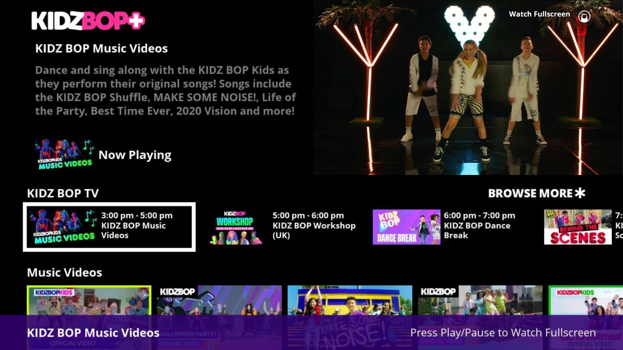 KIDZ BOP+ | TV App | Roku Channel Store | Roku