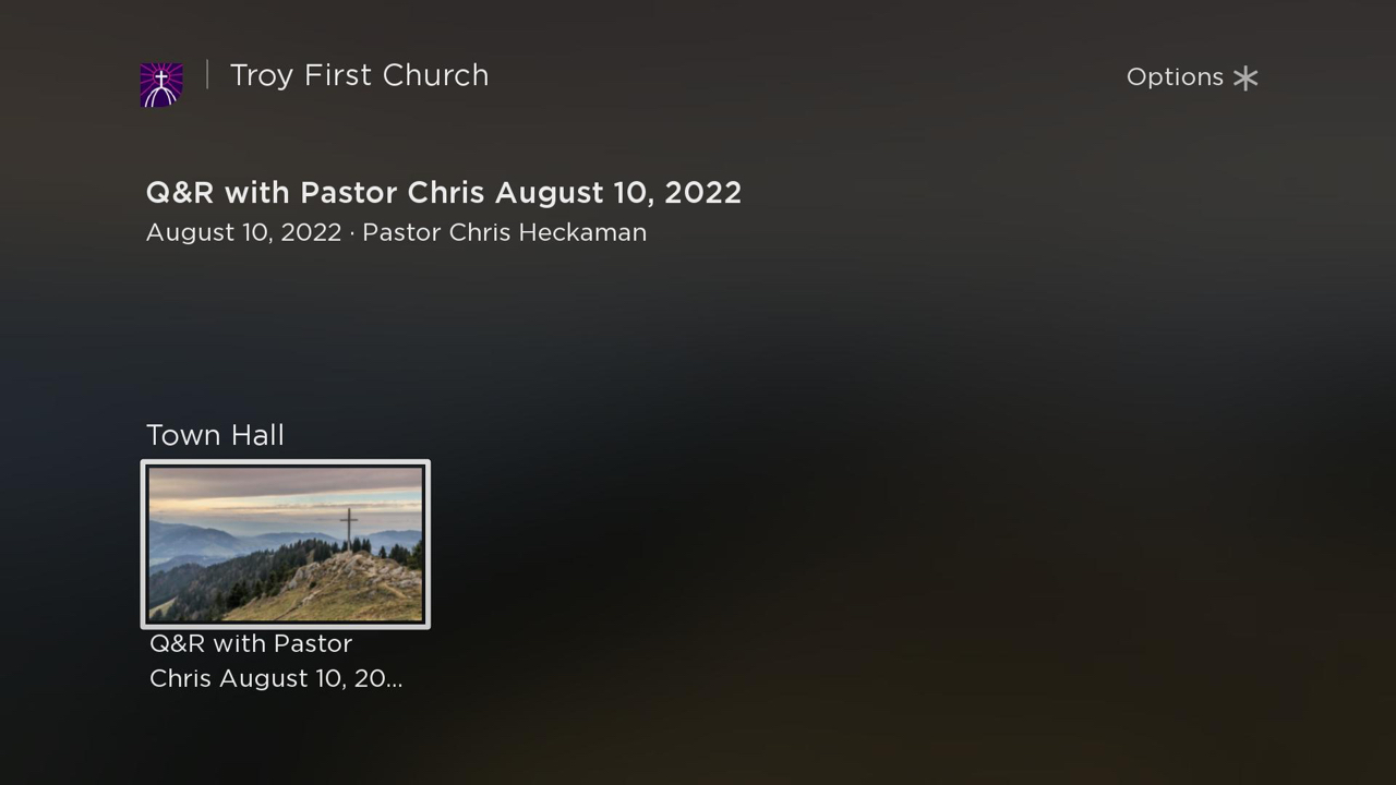 Troy First Church | TV App | Roku Channel Store | Roku