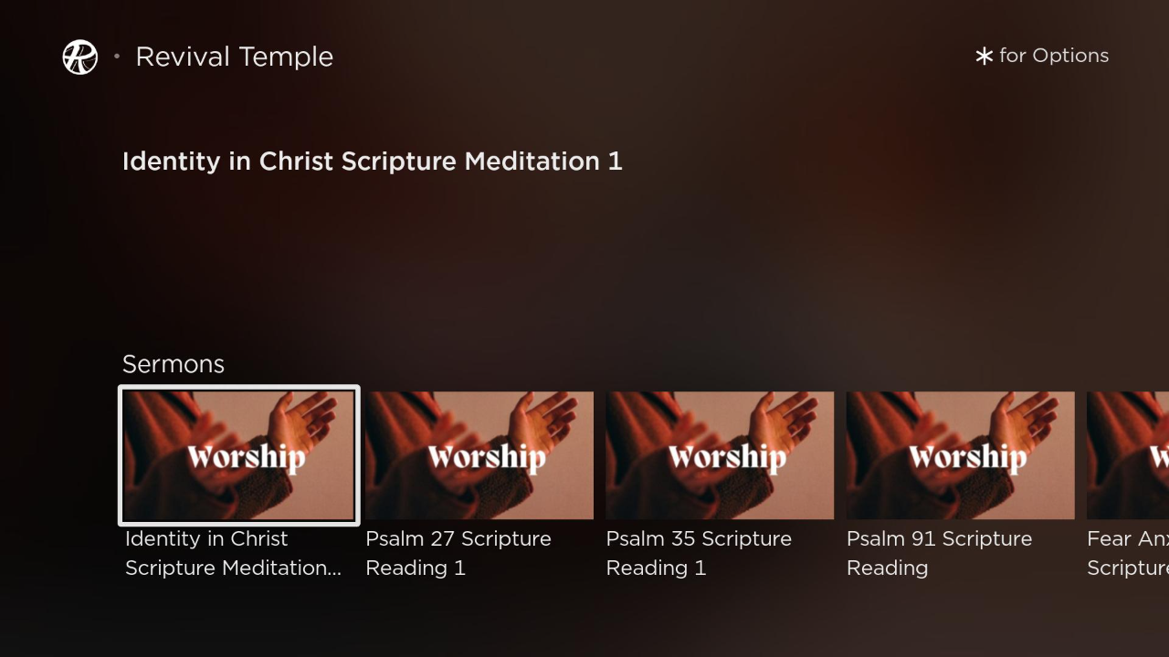 Revival Temple | TV App | Roku Channel Store | Roku