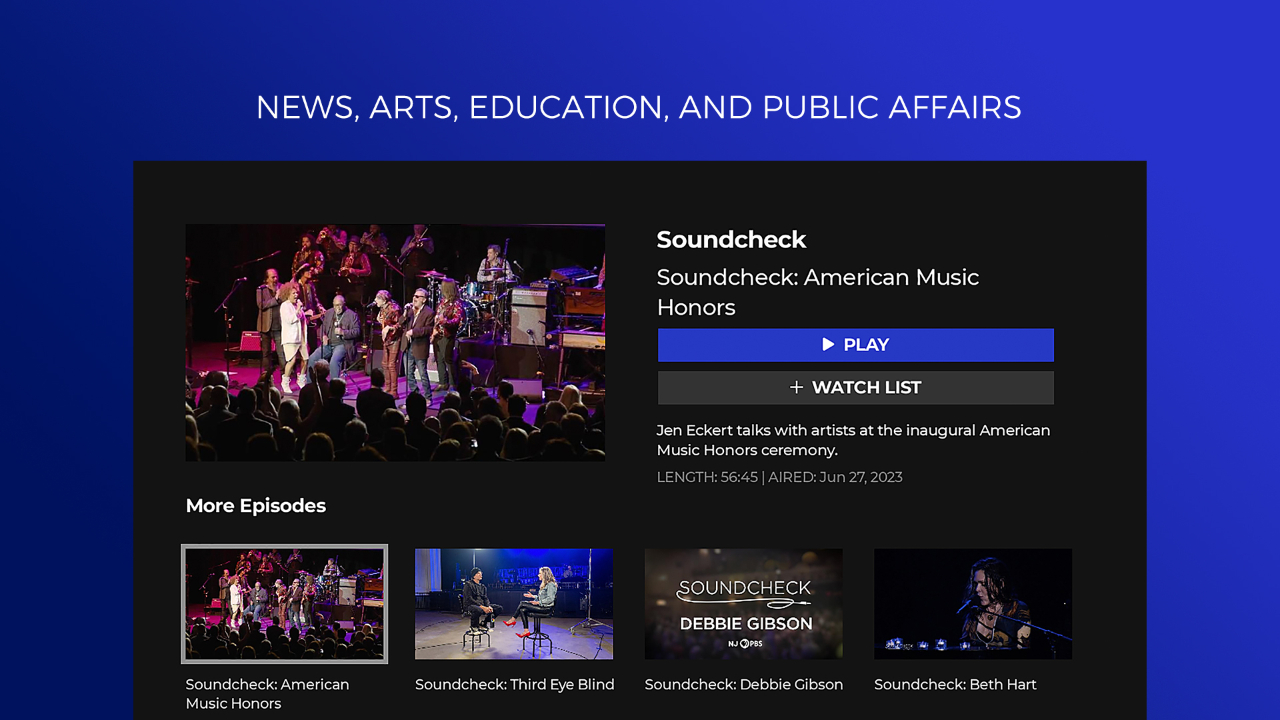 NJ PBS | TV App | Roku Channel Store | Roku