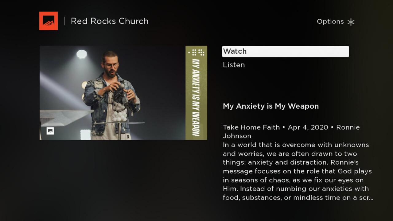 Red Rocks Church | TV App | Roku Channel Store | Roku