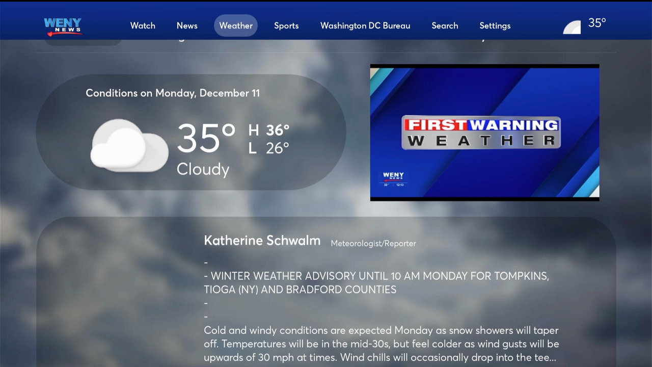 WENY News | TV App | Roku Channel Store | Roku