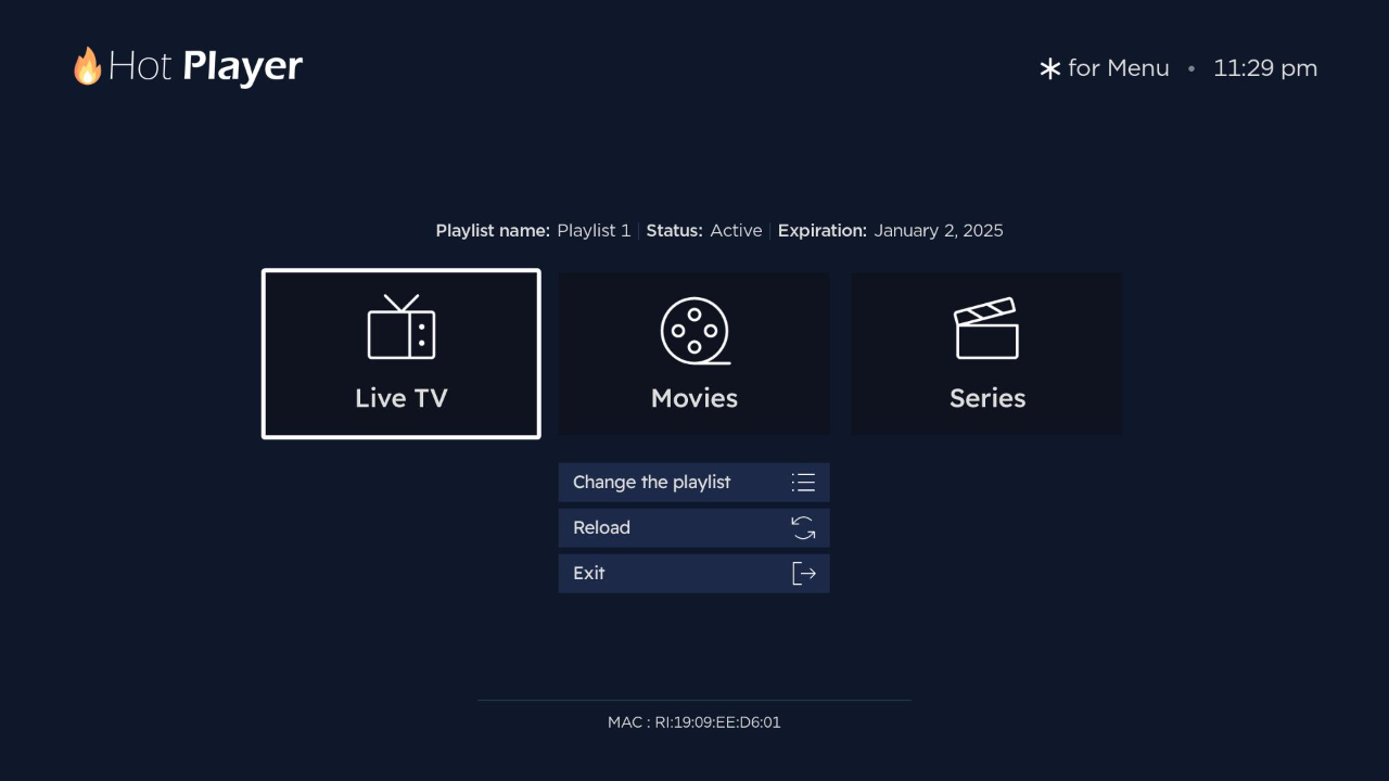 Hot Player | TV App | Roku Channel Store | Roku