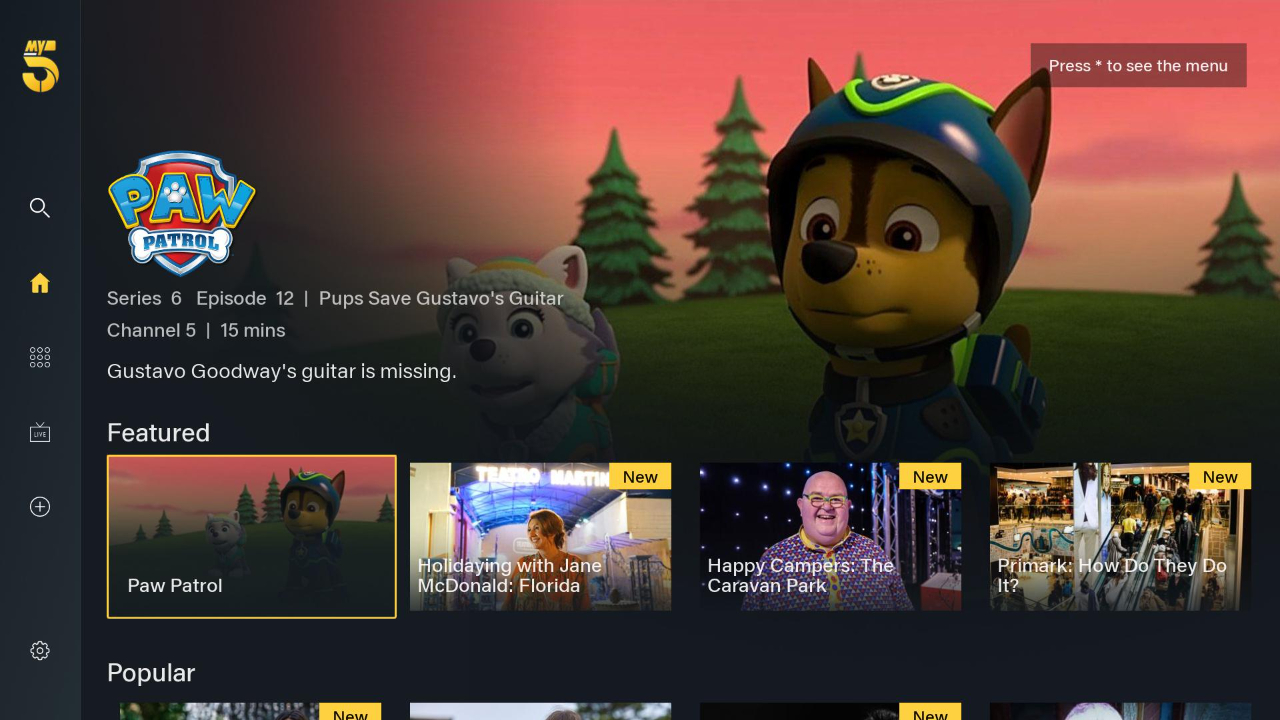 My5 | TV app | Roku Channel Store | Roku