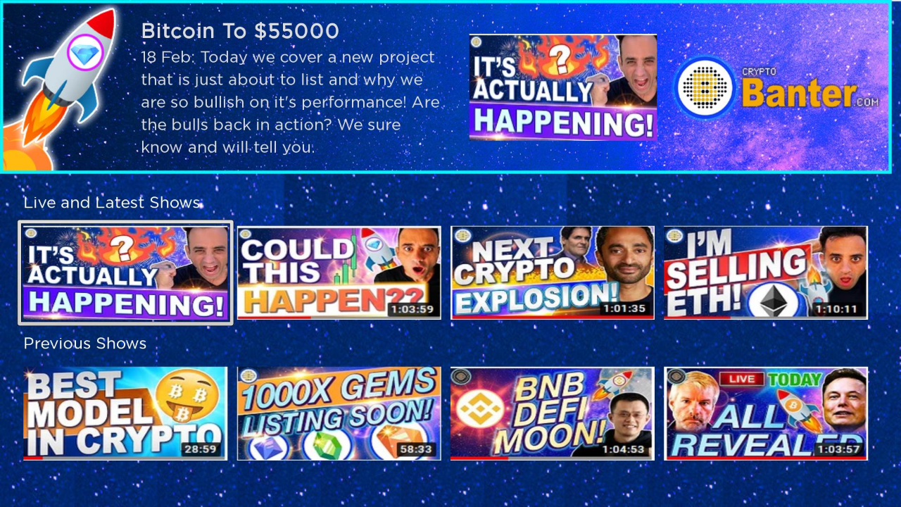 Crypto Banter | TV App | Roku Channel Store | Roku