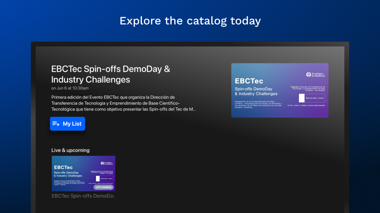 LIVE.TEC | TV App | Roku Channel Store | Roku