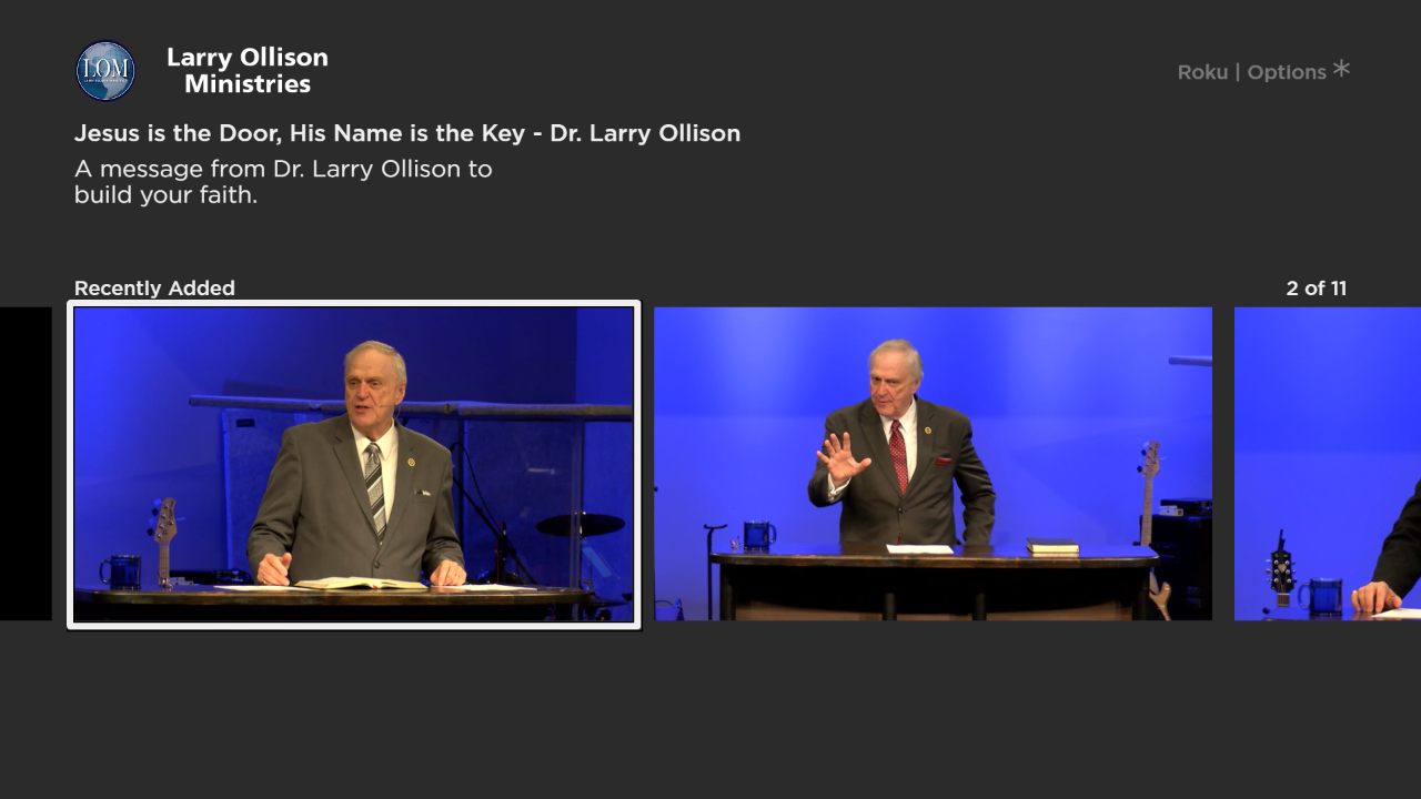 Larry Ollison Ministries | TV App | Roku Channel Store | Roku