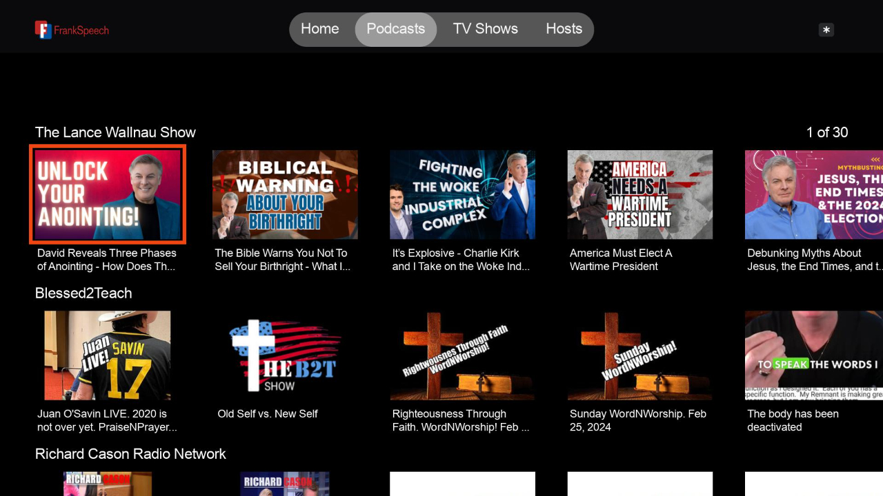 FrankSpeech - The Home of Free Speech | TV App | Roku Channel Store | Roku