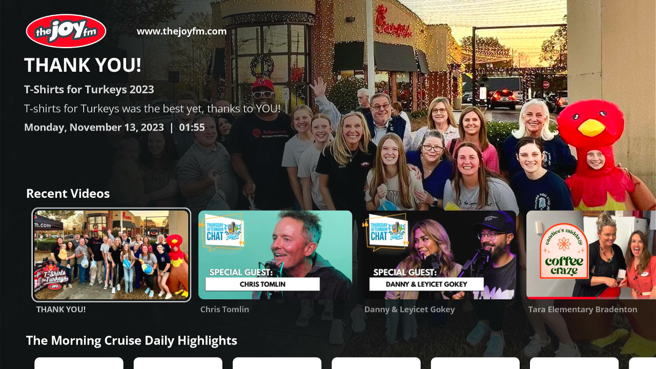 The JOY FM | TV App | Roku Channel Store | Roku