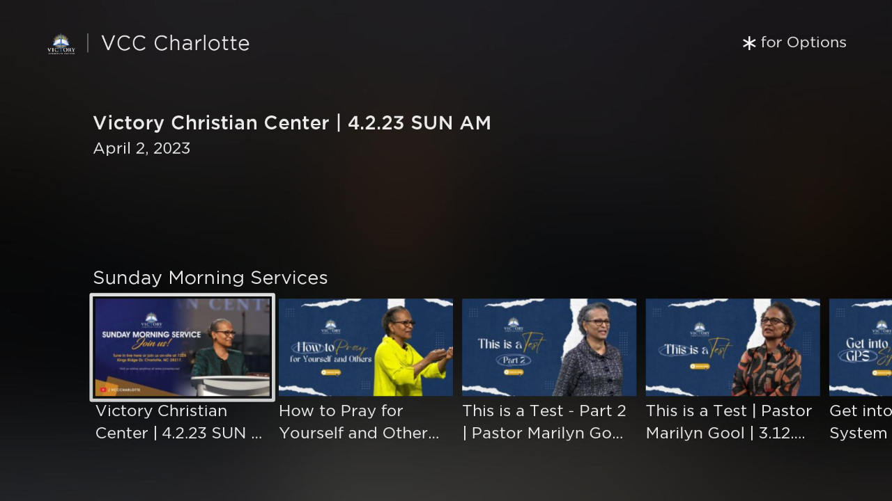VCC Charlotte | TV App | Roku Channel Store | Roku